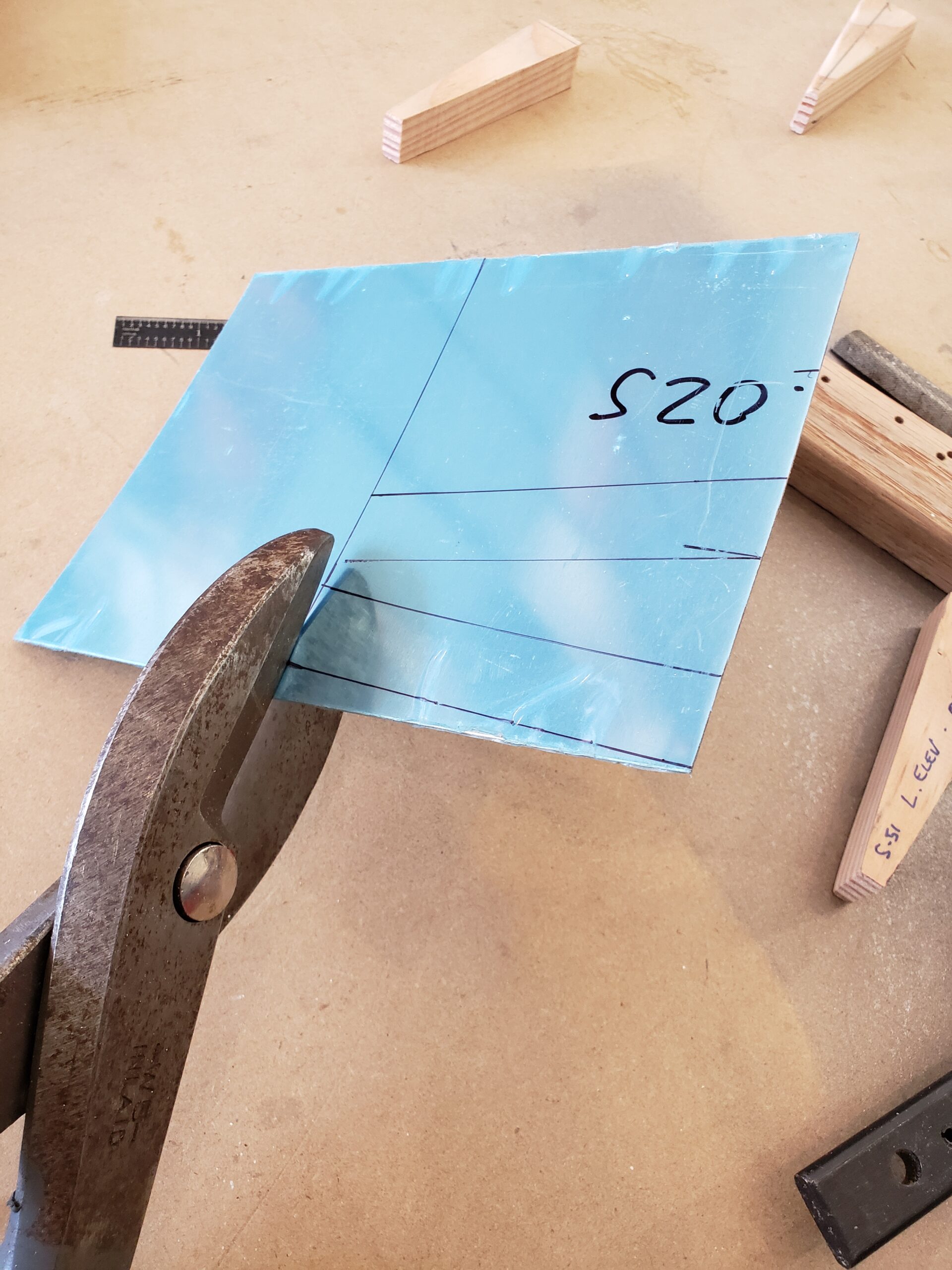 Elevator Rib Forming - Stewart 51 Hangar