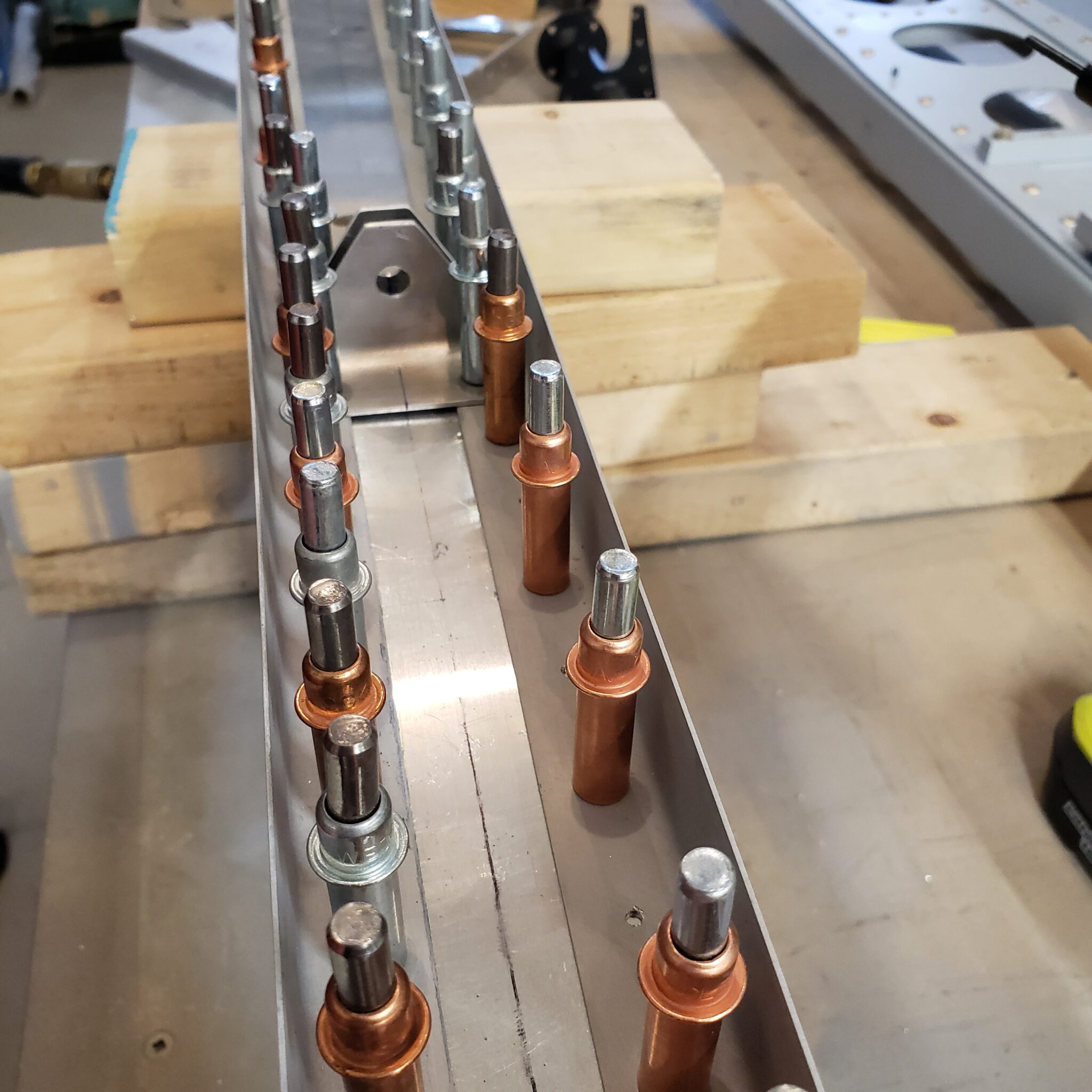 Left Elevator Assembly and Hinge Brackets - Stewart 51 Hangar