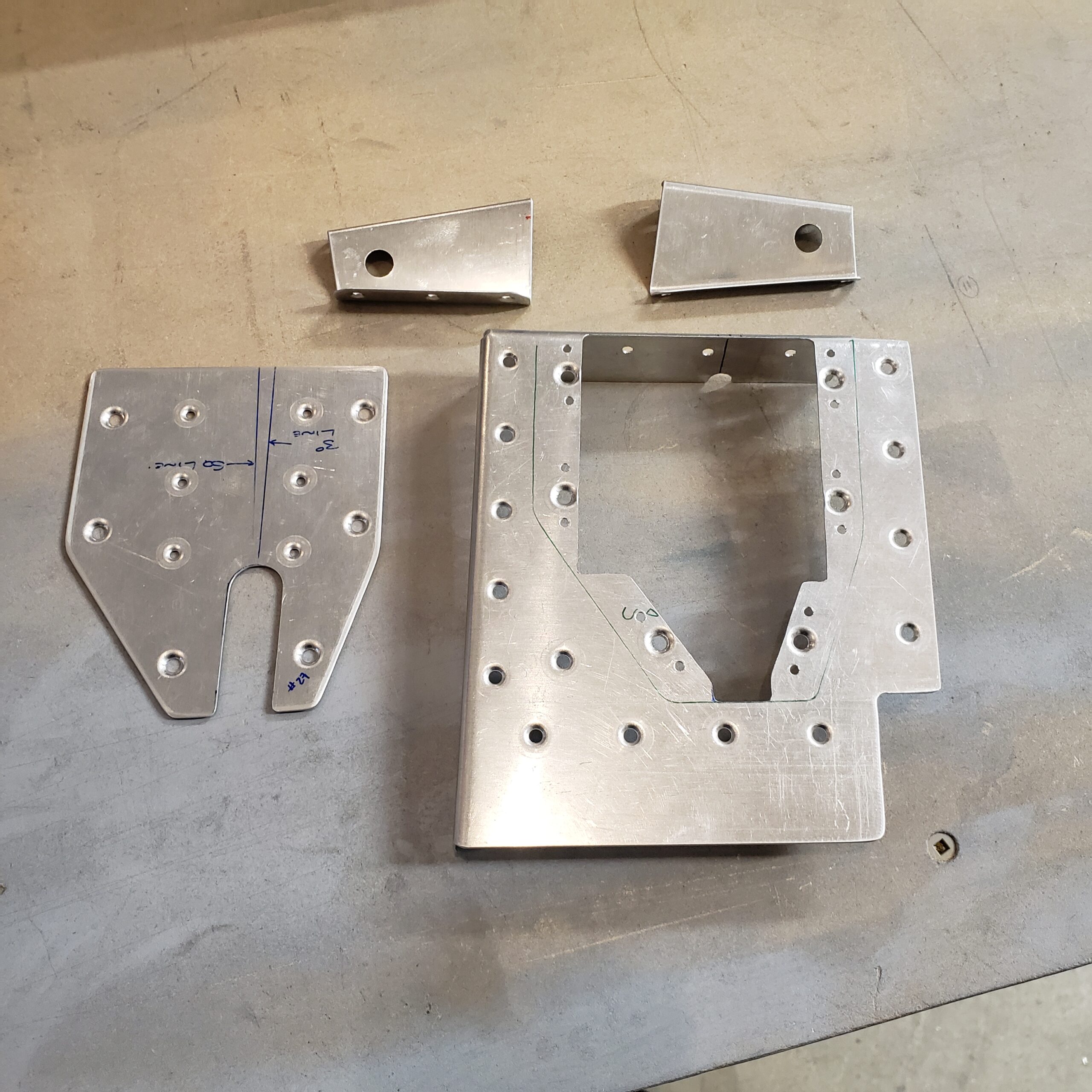 Left Elevator Trim Motor Bracket Work - Stewart 51 Hangar