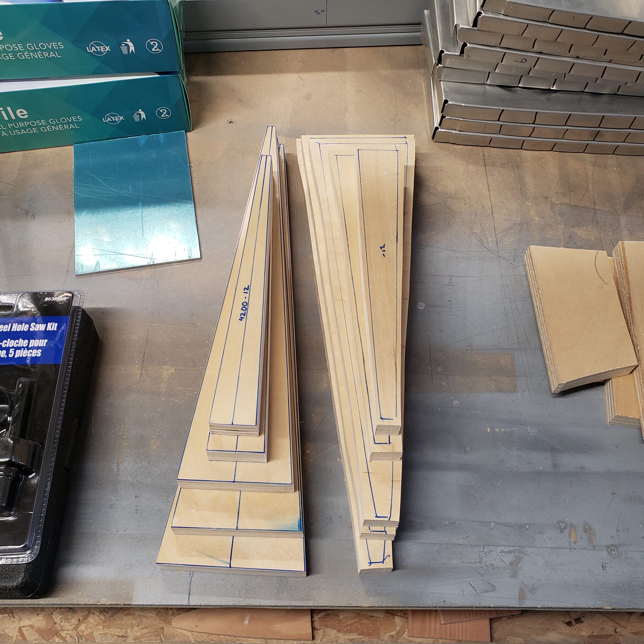 Rib forming blocks - Stewart 51 Hangar